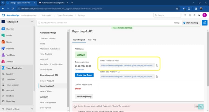 How to connect to Azure DevOps + 7pace